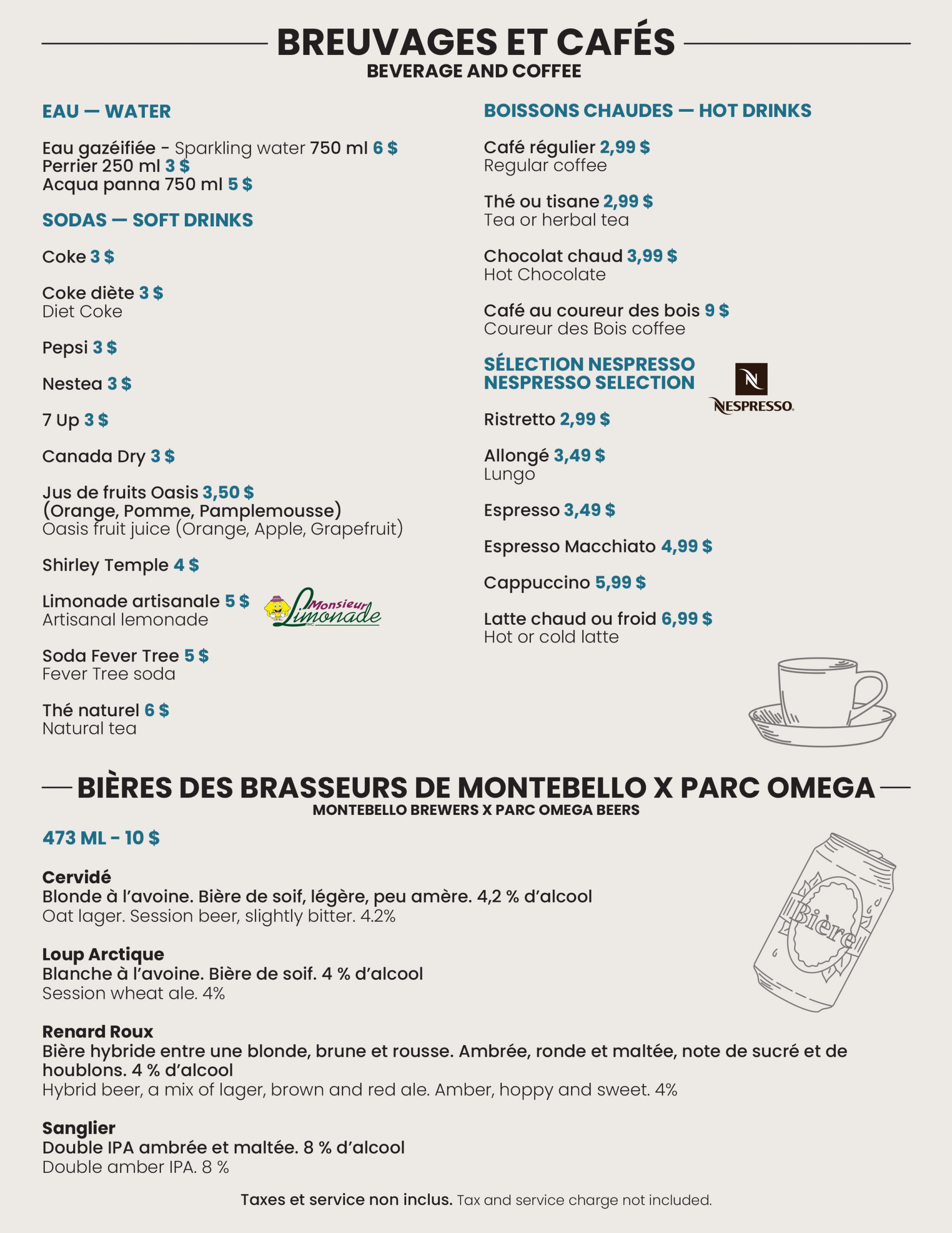 Menu du midi – Omegabon